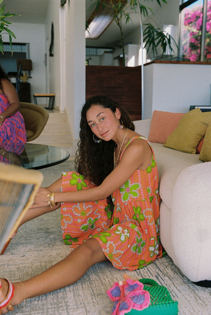 Isabella Dress in Sunset Petals – Eternal Summer Hawaii